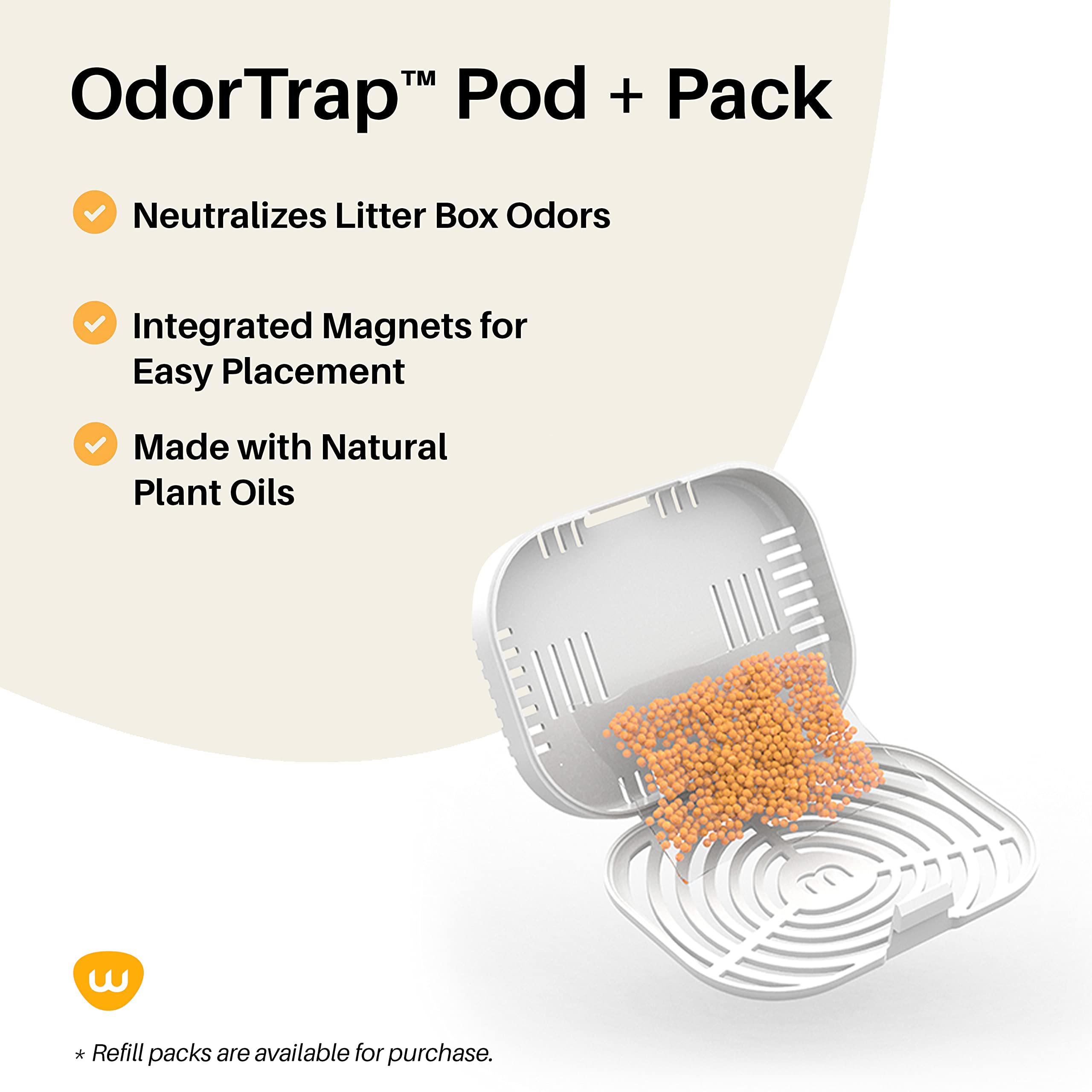 Litter-Robot 3 Accessory Kit by Whisker - Includes LitterTrap Mat, Beige Ramp, Fence, OdorTrap Pod + 1 Pack, for Use with Litter-Robot 3, The Automatic, Self-Cleaning Cat Litter Box