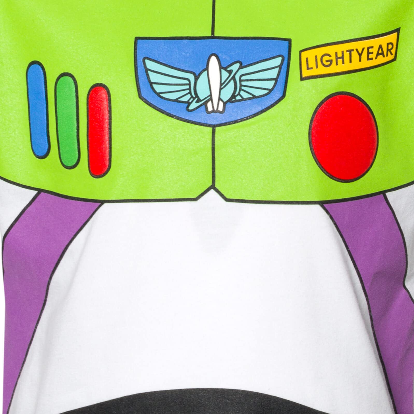 Disney Pixar Toy Story Buzz Lightyear Big Boys Cosplay T-Shirt and Mesh Shorts Set Buzz Lightyear Black/Green 10-12