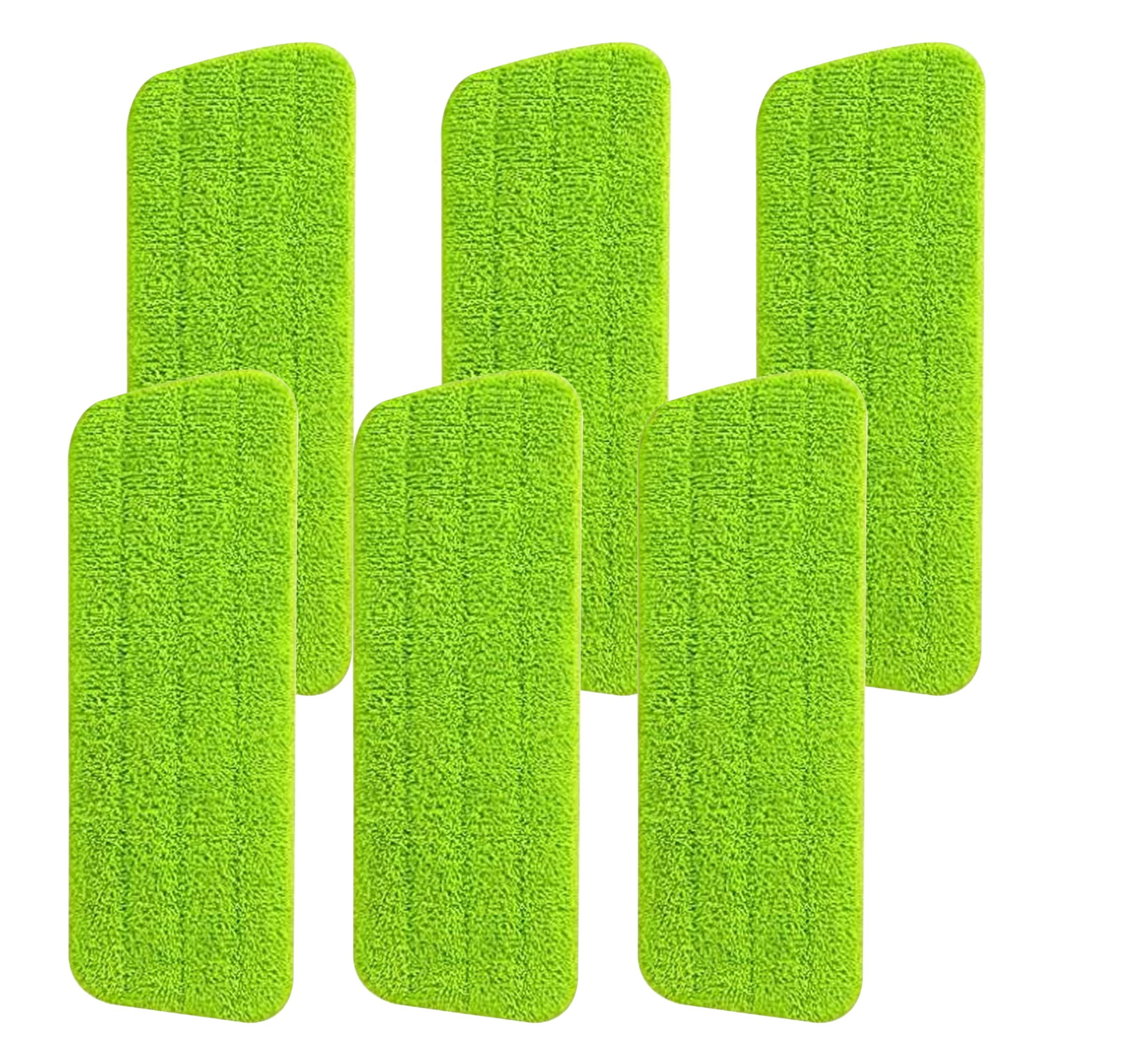 ARSUK Spray Mop Refill Pads Microfiber Replacement Heads Premium Wet/Dry Flat Mop Floor Cleaning Machine Washable Reusable 16 x 5.5 inches ( 3 Pack Green)