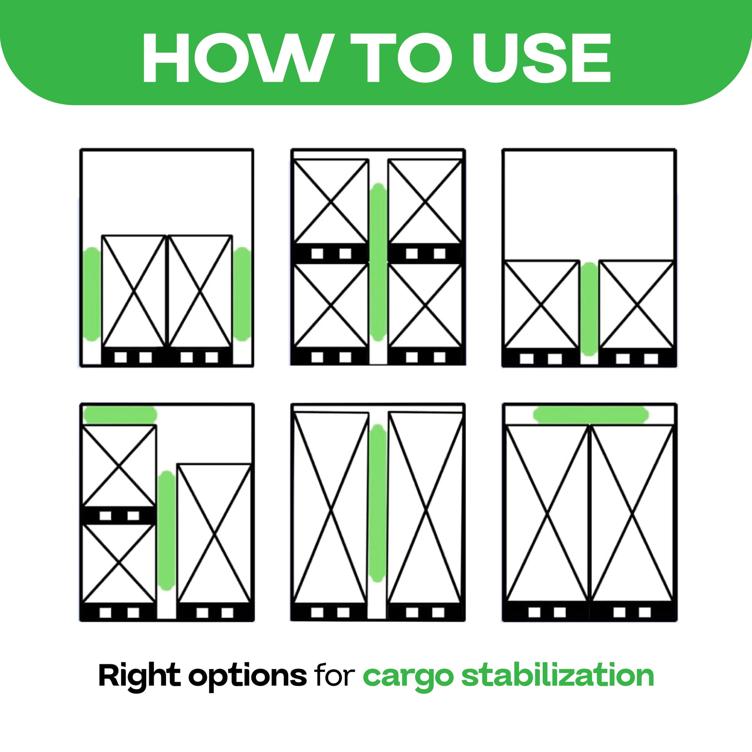 IDL Packaging 36" x 48" Dunnage Airbags, Woven Polypropylene, Level 1 (Pack of 1) – Fill The Void in Trucks and Intermodal Shipments, Reusable – Cargo Securing Solution for Container Stuffing