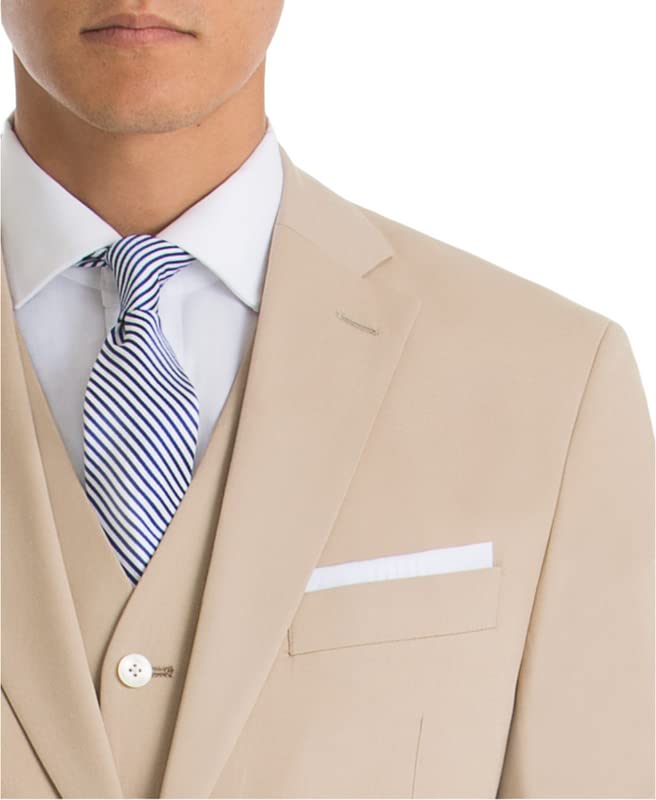 Lauren Ralph Lauren Men's UltraFlex Classic-Fit Cotton Tan Sport Coat (Tan, 46S)