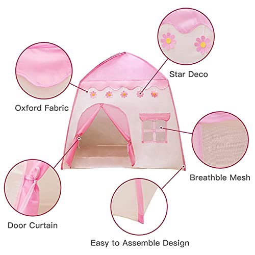 GBB Kids Play Tent Princess Playhouse Pink Castle Play Tent