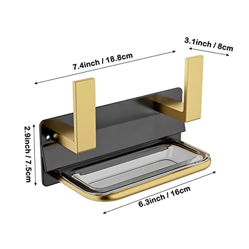 eyesfon Pot Lid Organizer Rack for Cabinet Door/Wall, Hole-free Wall-mounted Pot Lid Holder, Thickened Sturdy Space Aluminum (Black)