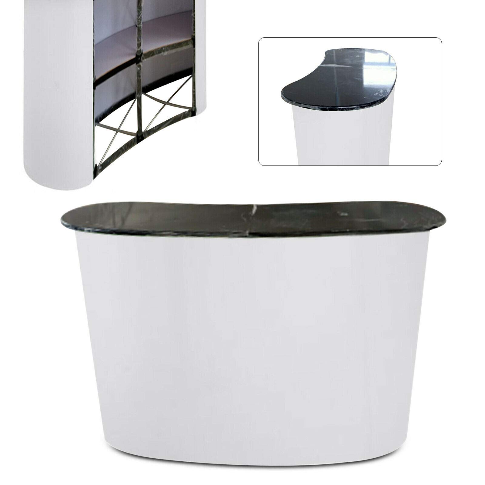 YIYIBYUS Promotion Pop Up Display Table Trade Show - Salon Reception Desk Promotion Retail, Reception Desk Illuminated Reception Area Counter Desk Receptionist Desk