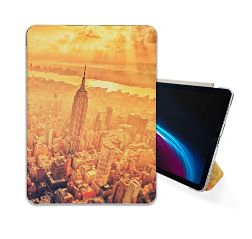 Cute New York City Skyline case Compatible with iPad Mini Air Pro 7.9 8.3 9.7 10.2 10.9 11 12.9 inch Pattern Cover New 2022 2021 Trifold Stand 3 4 5 6 7 8 9 Generation 374 (11" Pro 1/2/3 gen)