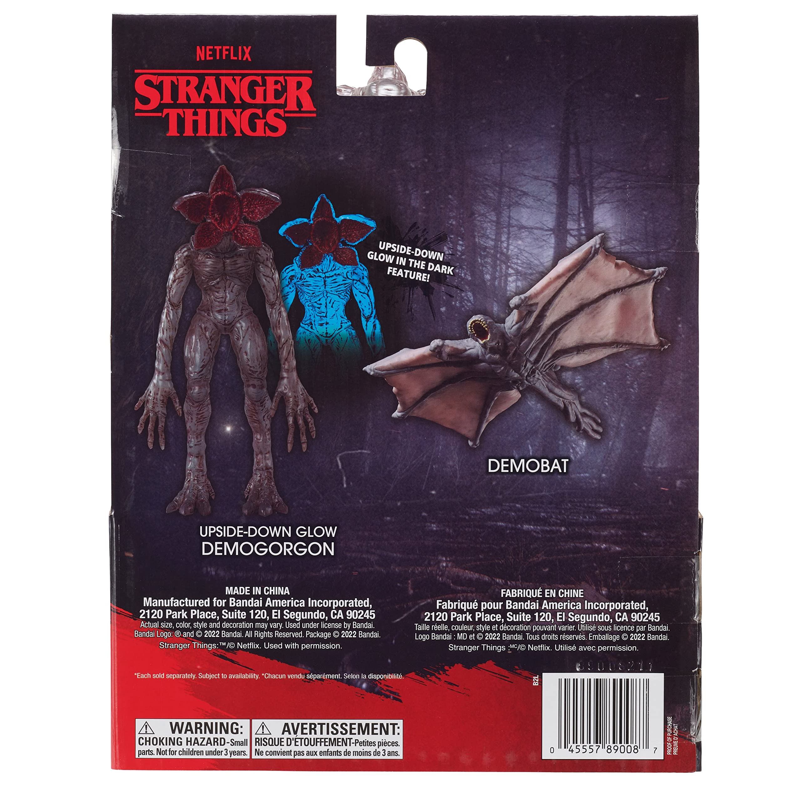 Bandai Namco Stranger Things Glow in The Dark Demogorgon 7" Figure