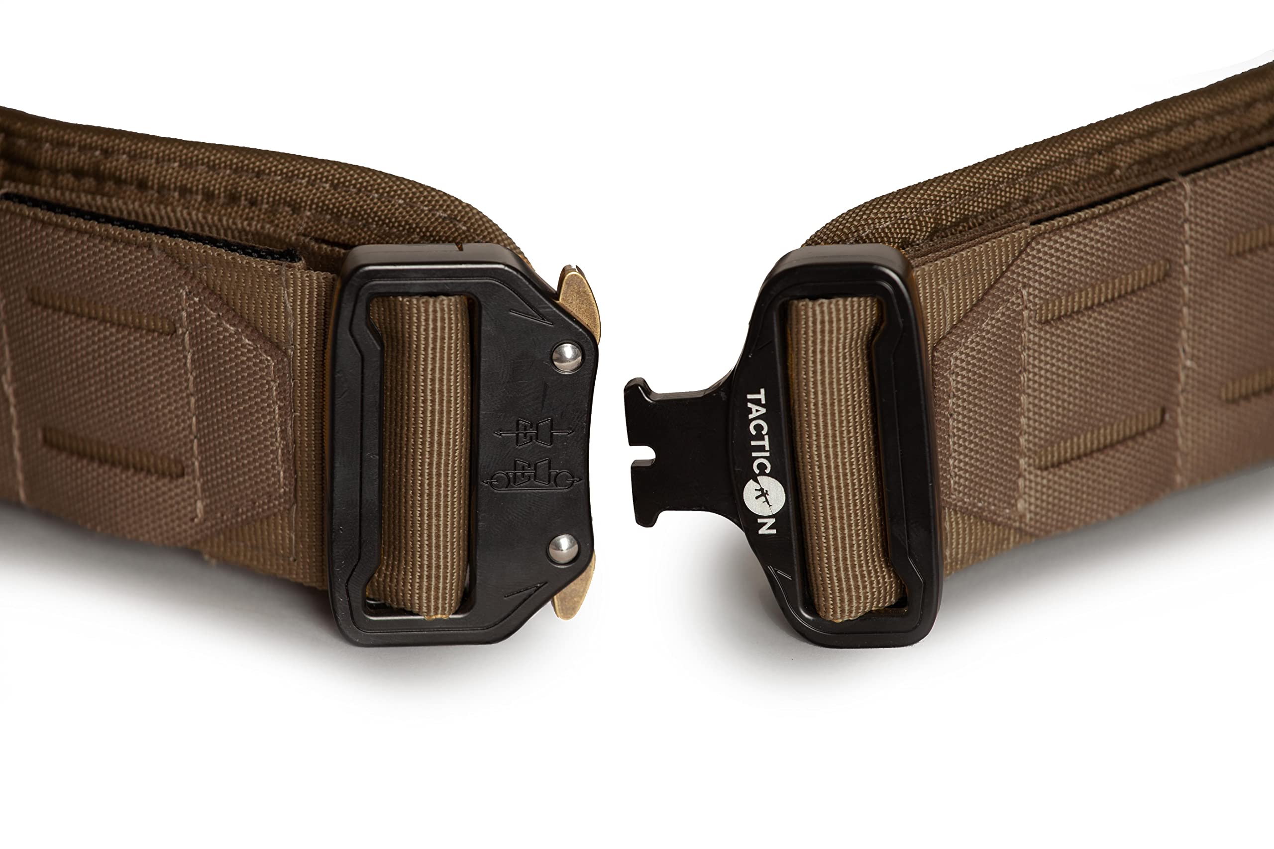 Tacticon Battle Belt | Padded Tactical Nylon Belts | Disabled Combat Veteran Owned Company | Heavy Duty Belt Quick Release Metal Buckle