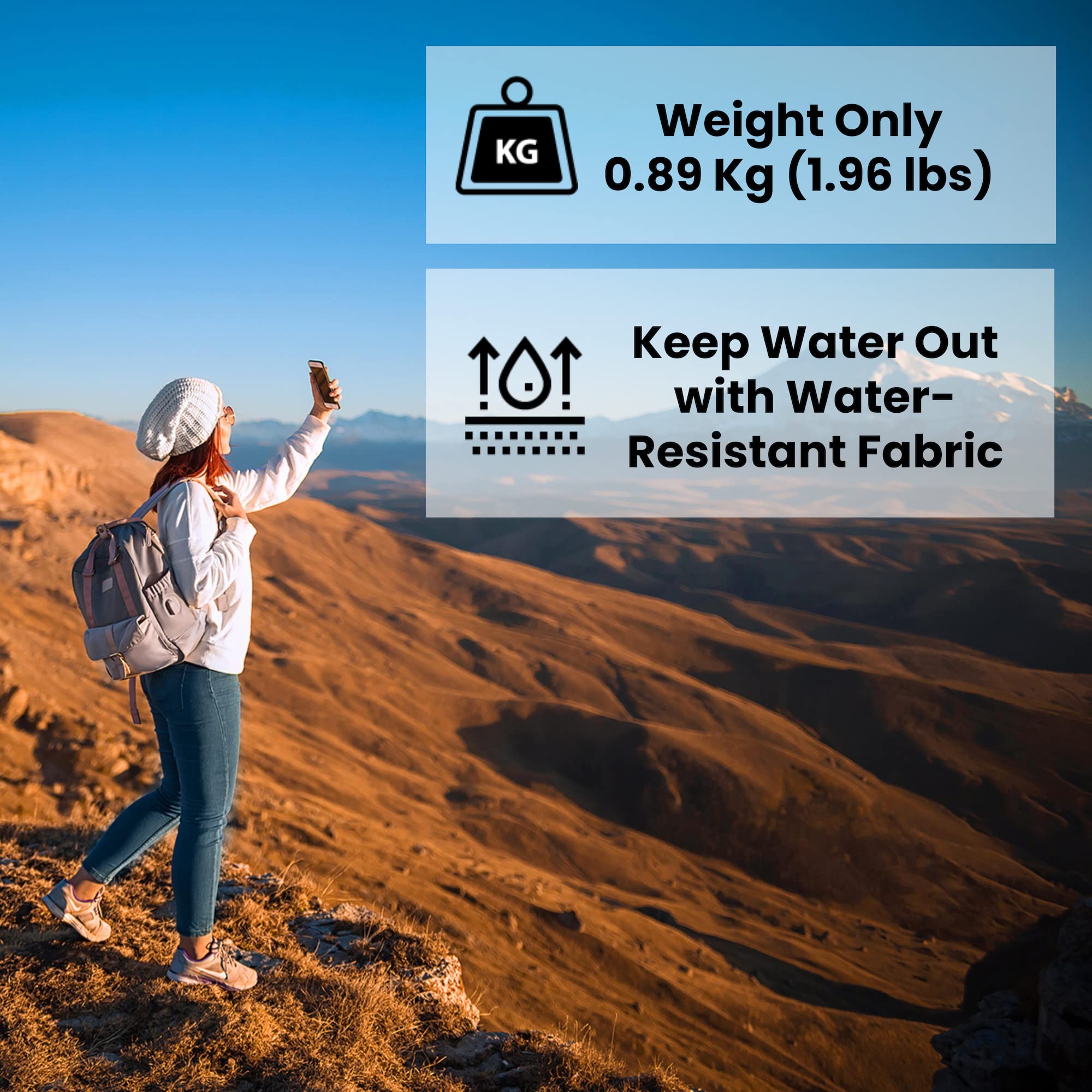 Nordace Eclat Smart Travel Backpack for Men & Women with USB Charging Port, Water Resistant - Light & Durable Laptop Backpack for Everyday, Hiking, Work - 15.6 Inch (Grey)