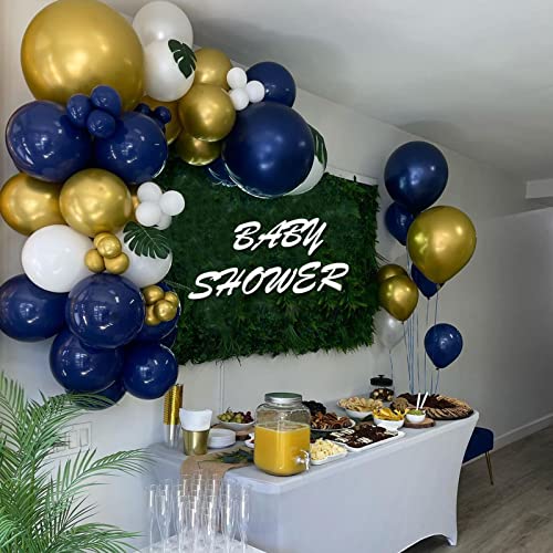 Navy Blue Balloons Set, 50 Pieces Dark Blue Balloon Deep Blue Latex Party Balloons for Birthday, Baby Shower