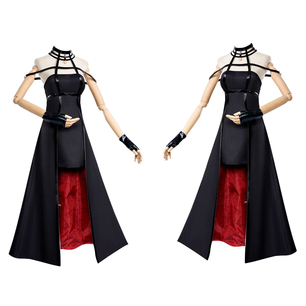 MZXDY Anime Yor Forger Cosplay Costumes Princess Bramble Black Dress for Women's Halloween Party Set