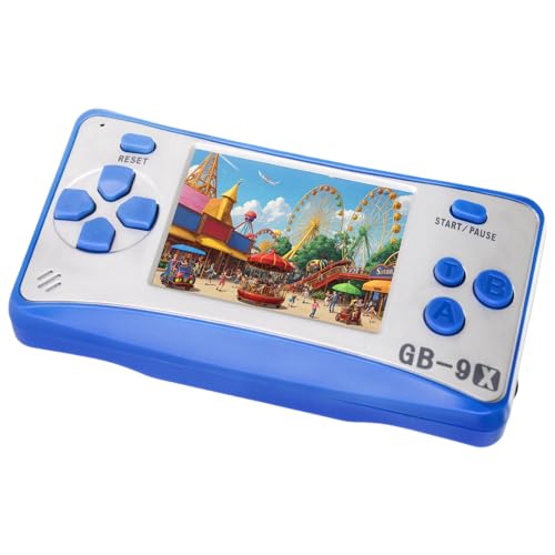 JJFUN Mini Handheld Games for Kids Portable Retro Video Game Player Built-in 168 Classic Games 2.5 inches LCD Screen Arcade Gaming System Xmas Present for Boys Girls Ages 4-12 (Blue+Silver)