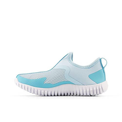 New Balance Girls Drift V1 Sneaker, Bleach Blue/Summer Aqua/Cosmic Rose, 4 Wide Big Kid