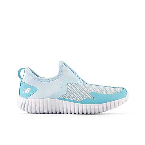 New Balance Girls Drift V1 Sneaker, Bleach Blue/Summer Aqua/Cosmic Rose, 4 Wide Big Kid