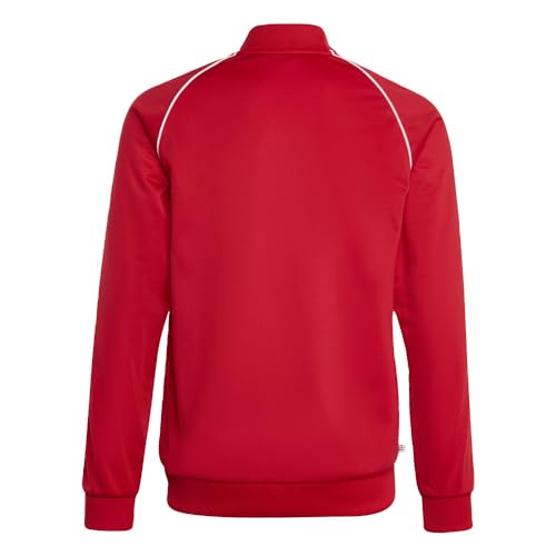 adidas Kids' Adicolor Superstar Track Jacket, Better Scarlet, Medium