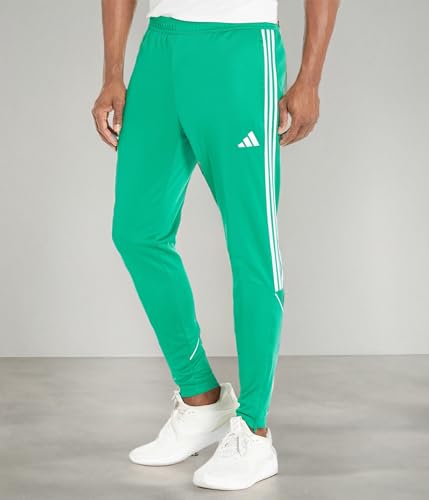 adidas Men's Tiro Pants, Court Green/White, Small