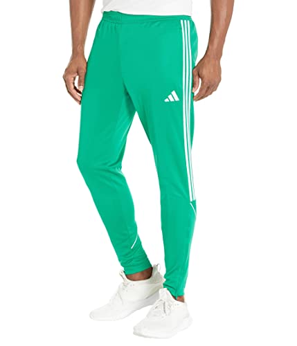 adidas Men's Tiro Pants, Court Green/White, Small