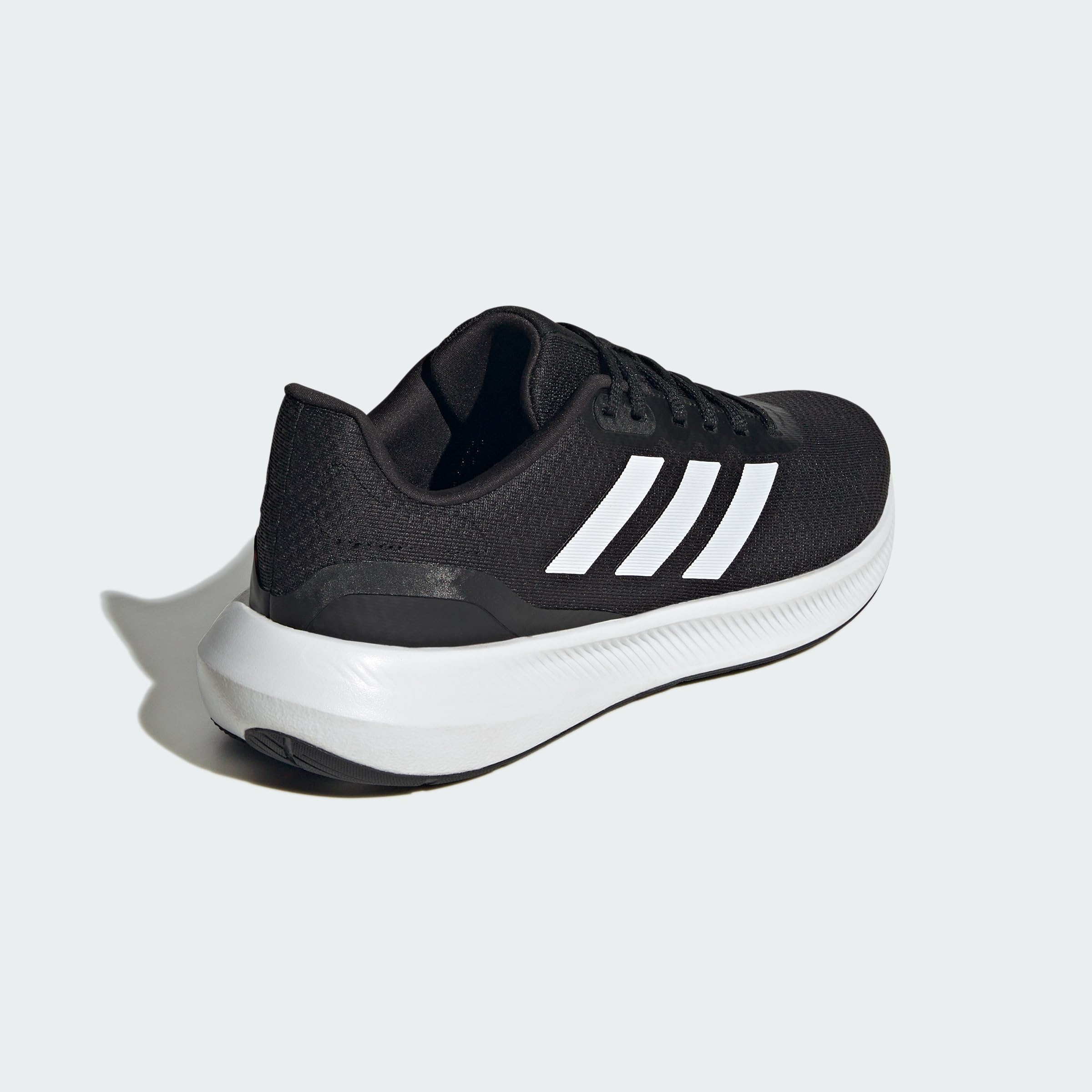 adidas Women's Run Falcon 3.0 Sneaker, Black/White/Black, 9 Wide