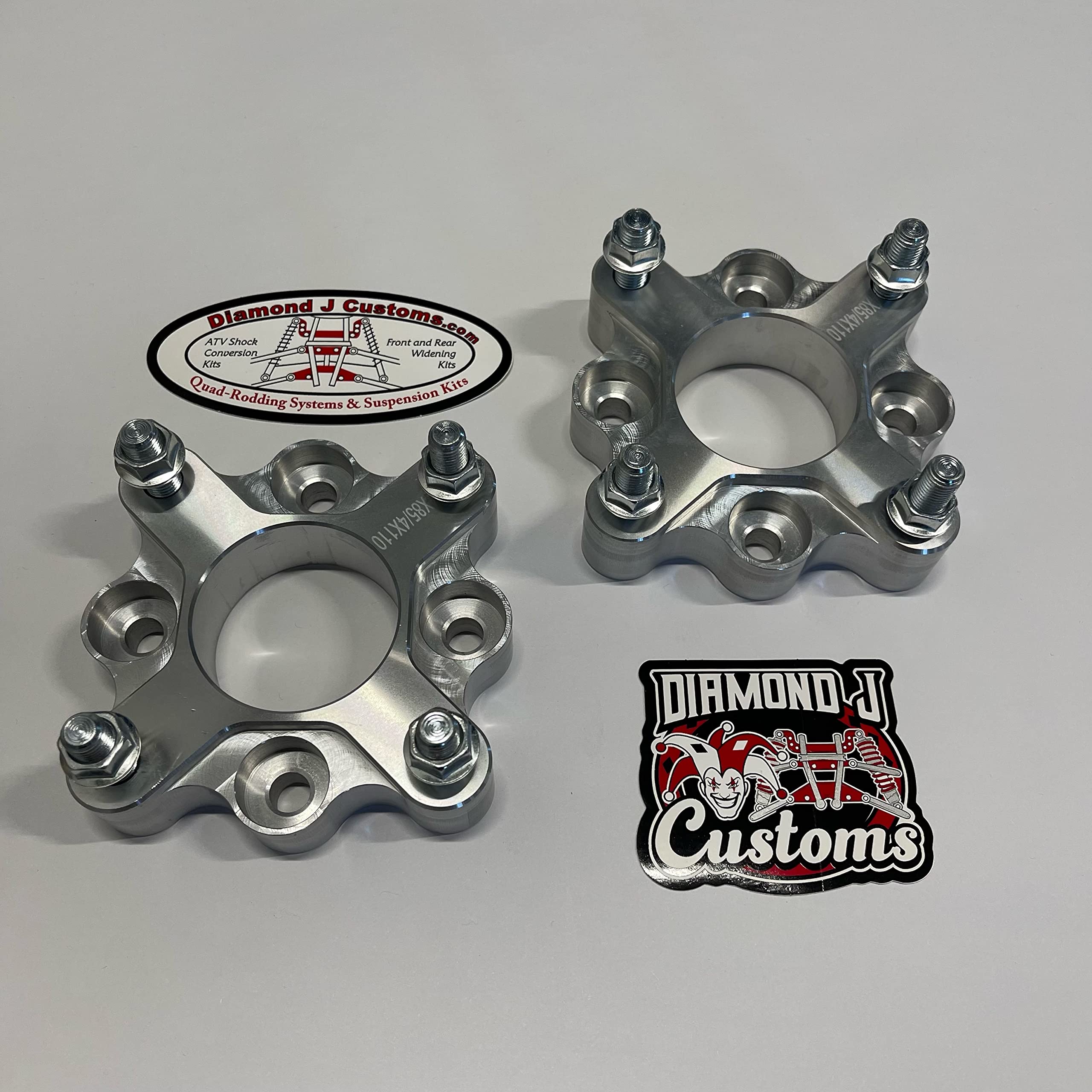 4/85mm to 4/110mm Conversion Wheel Spacers, 1" thick (for ATVs, Four-Wheelers, Quads)
