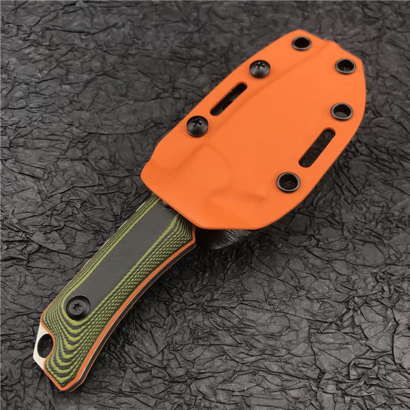 Generies Brands Outdoor Hunt Hidden Canyon Hunter EDC Fixed Blade Knife 2.79" 8Cr13Mov Drop Point, G10 Handles, Kydex Sheath,Gift For Men (G10 Handle)
