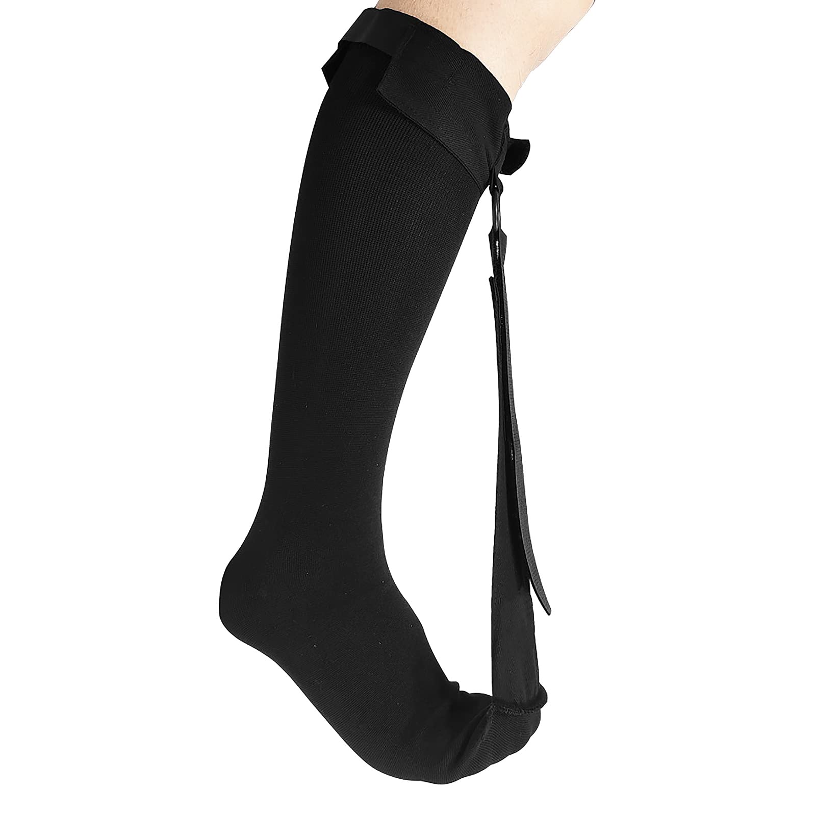 Ankle Joint Support Adjustable Foot Drop Orthotics Brace Compression Sock for Plantar Fasciitis Achilles Tendonitis Pain Relief Splint (Medium)