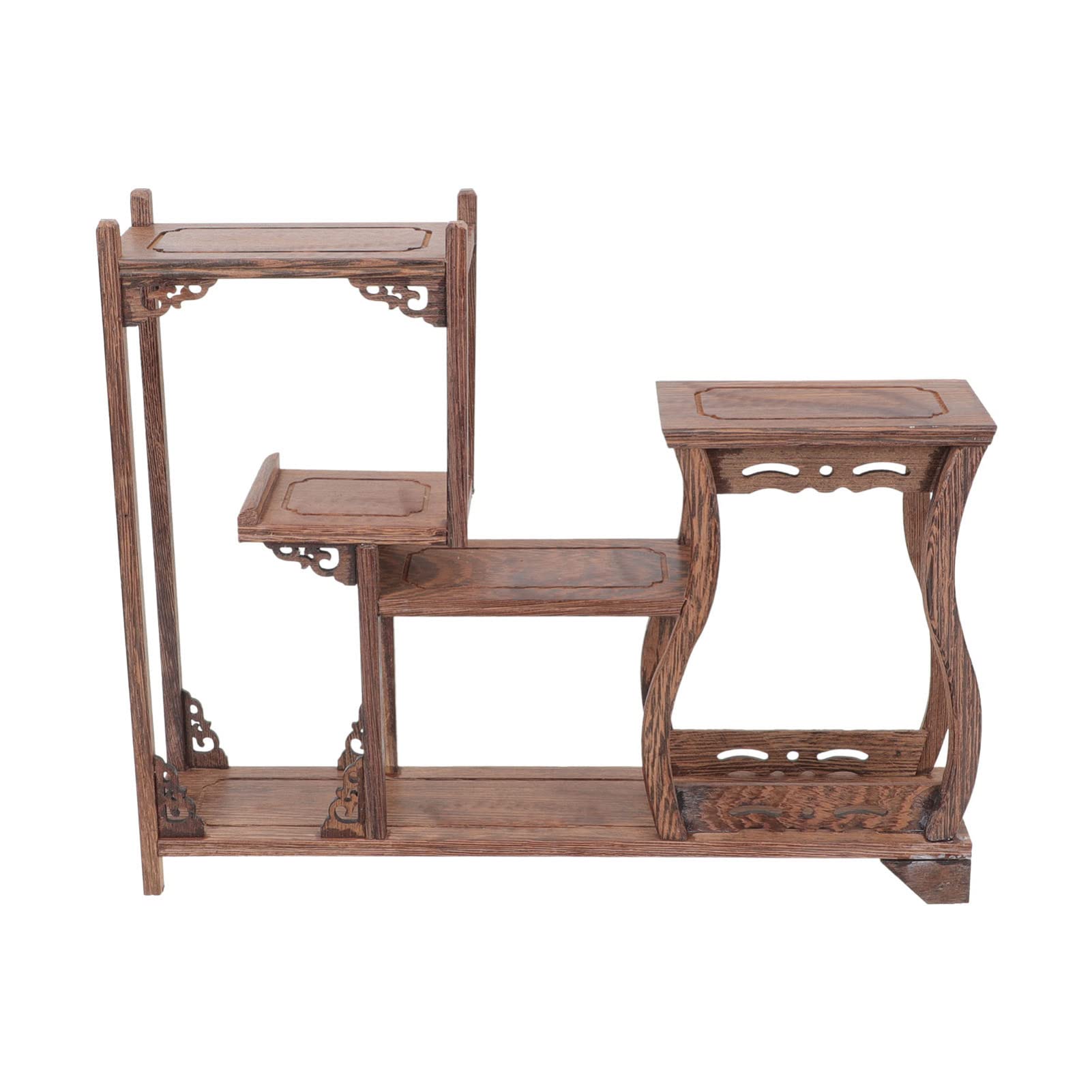 Cabilock Straight Retail Table Display Stand with Shelves for Products 3 Step Straight Display Rack for Retail Table Top Counter Shows Farmers Market Tradeshows