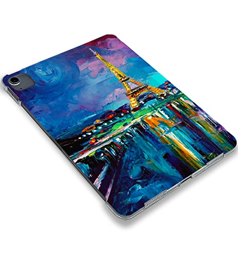 Cute Paris Eiffel Tower case Compatible with iPad Mini Air Pro 7.9 8.3 9.7 10.2 10.9 11 12.9 inch Pattern Cover New 2022 2021 Trifold Stand 3 4 5 6 7 8 9 Generation 260 (9.7" Air 1/2)