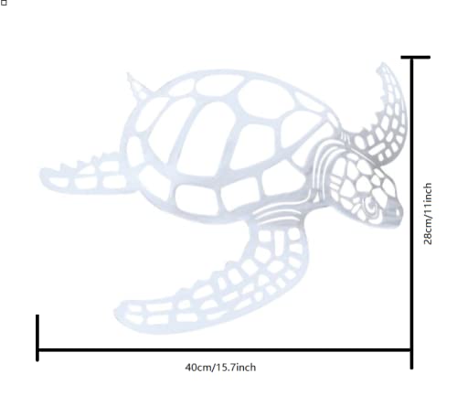 VALINK Metal Sea Turtle Wall Decor, Metal Turtle Iron Crafts, Metal Sea Turtle Ornament Beach Theme Decor Wall Art Decorations Wall Hanging for Indoor Livingroom