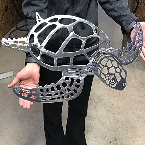 VALINK Metal Sea Turtle Wall Decor, Metal Turtle Iron Crafts, Metal Sea Turtle Ornament Beach Theme Decor Wall Art Decorations Wall Hanging for Indoor Livingroom