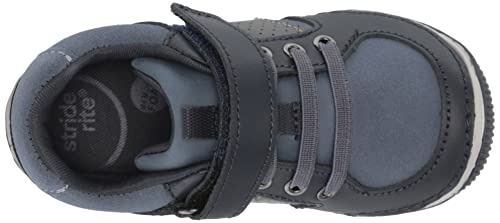 Stride Rite Boy's SRT Wes Sneaker, Blue, 8 X-Wide Toddler
