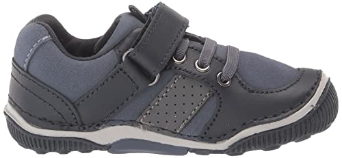 Stride Rite Boy's SRT Wes Sneaker, Blue, 8 X-Wide Toddler