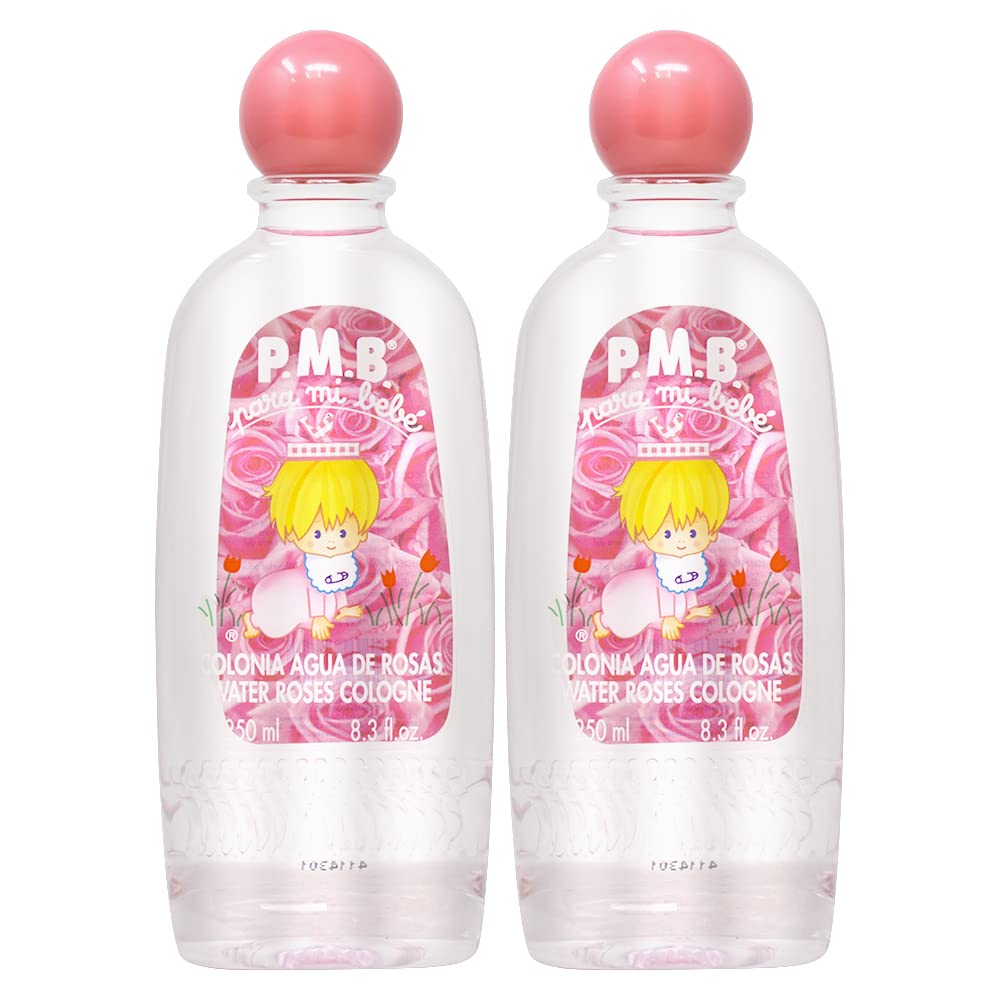 P.M.B. Colonia Infantil Baby Cologne (Pink) 250ml 8.3oz (Pack of 2)