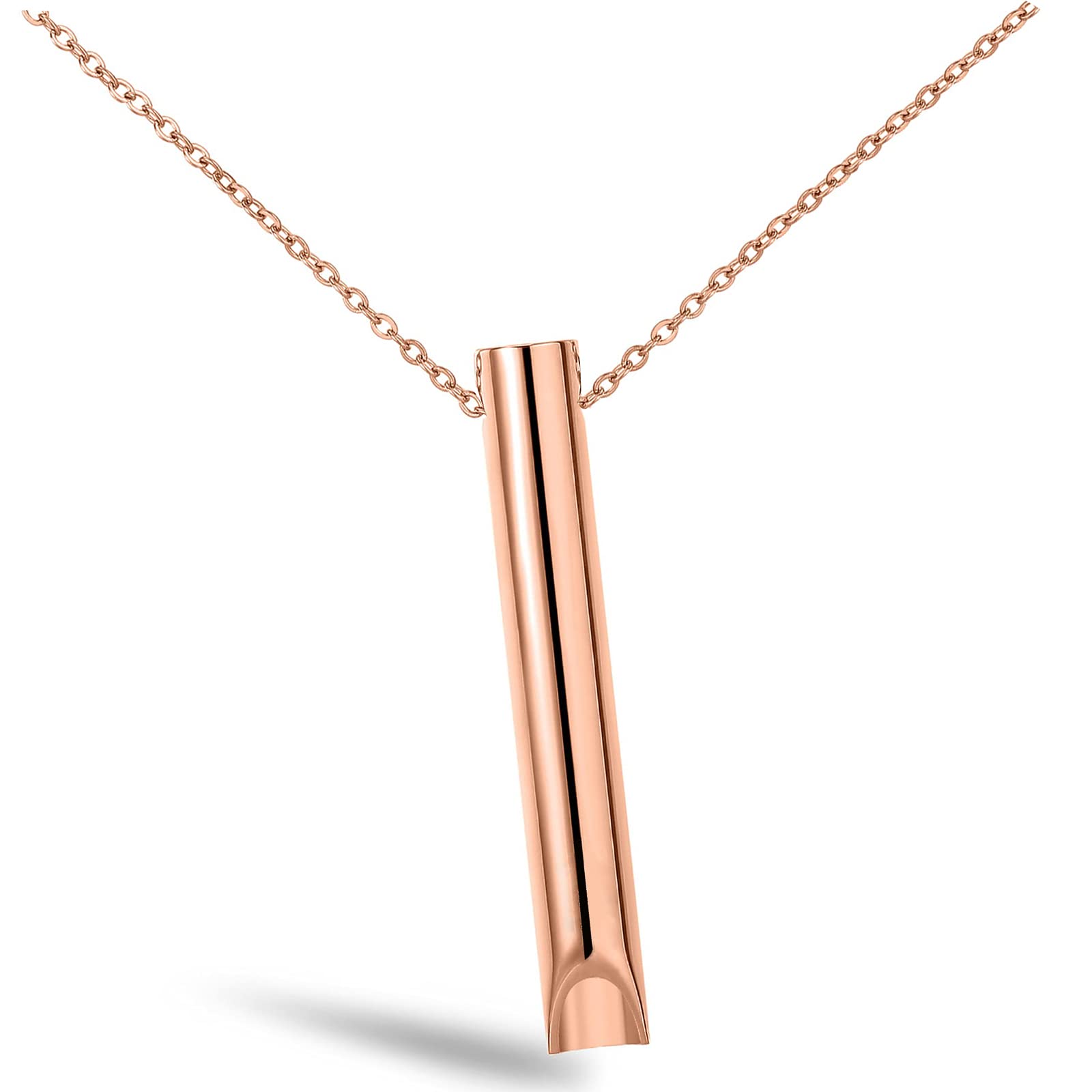 NexMe Stress Anxiety Relief Mindful Breathing Necklace, Anxiety Relief Item Breathing Exercise Device Breathwork Tool for Meditation, Relaxation, Calming Down and Slowing Breath (Rose Gold)