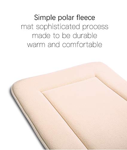 QIAOQI Dog Bed Kennel Pad Crate Mat Washable Orthopedic Antislip Beds Dense Memory Foam Cushion Padding Bolster | Perfect Sleep Bedding Pads for Carrier Cage
