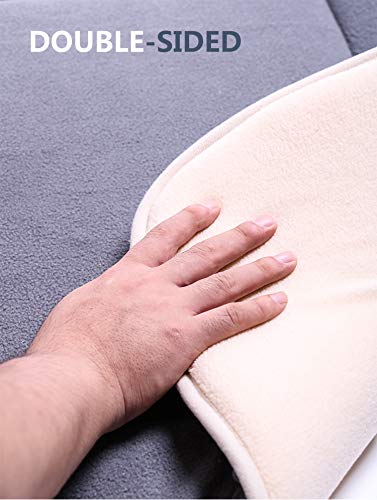 QIAOQI Dog Bed Kennel Pad Crate Mat Washable Orthopedic Antislip Beds Dense Memory Foam Cushion Padding Bolster | Perfect Sleep Bedding Pads for Carrier Cage