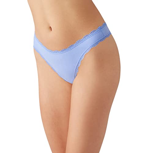 b.tempt'd by Wacoal Women's Inspired Eyelet Thong Panty, Pale Iris, Large