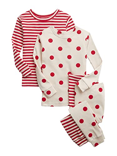 GAP Baby Girls Pajama Set, Modern Red 2, 18-24 Months US