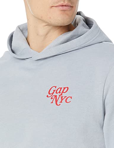 GAP mens Vintage Soft Hoodie Sweatshirt, Crystal Blue Dusk, Small US