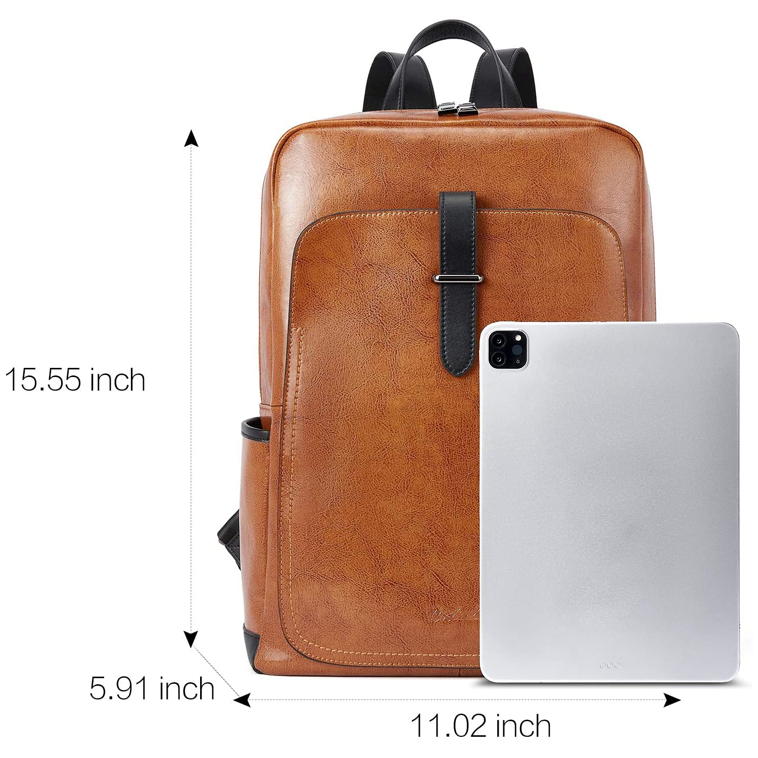 BOSTANTEN Womens Leather Wallets RFID Bundle Leather Laptop Backpack