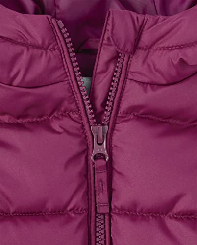 The Children's Place baby girls And Toddler Medium Weight Puffer Jacket, Wind-resistant, Water-resistant Jacket, Purple Rose, 18-24 Months US