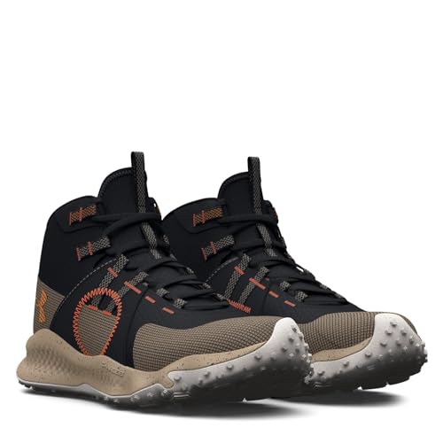 Under Armour Men's Charged Maven Trek, (001) Black/Sahara/Honey Orange, 10, US