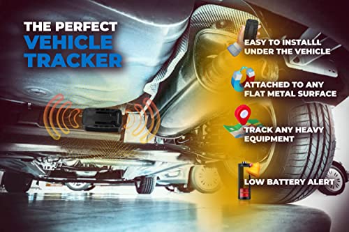 Magnetic GPS Tracker for Vehicles | Real-Time Car and Asset Tracking | Rechargeable Long-Life Battery (2-7 Months) | Global Coverage | Ideal for Teens, Elderly and Fleet Monitoring | Software Included
