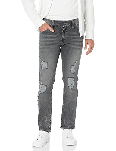 True Religion mens Rocco Nf Sn Jeans, Shooting Iron Grey Wash W/ Rip, 30W x 34L US
