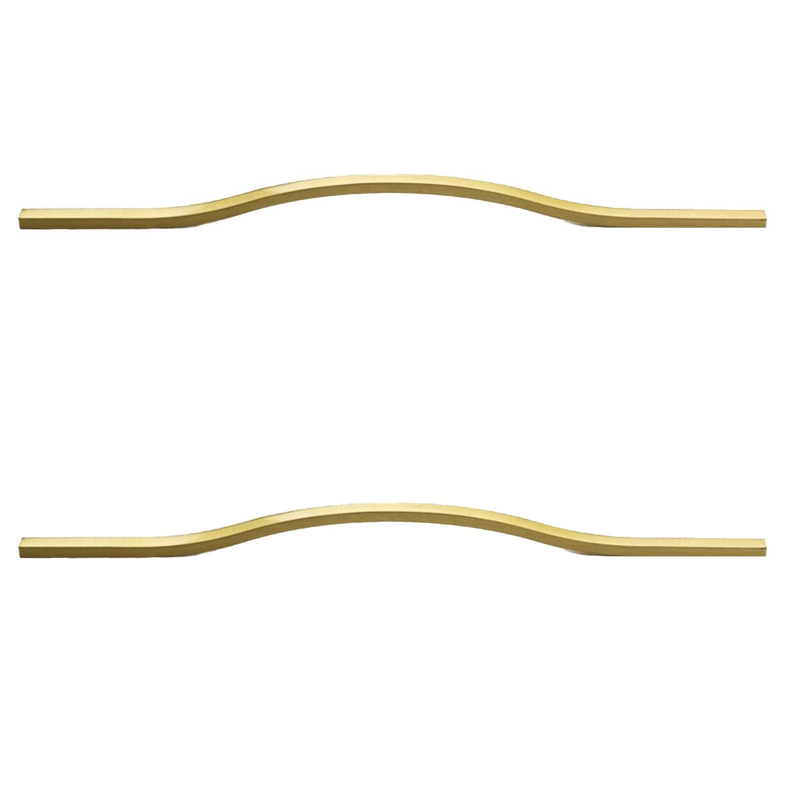Gold Cabinet Knobs, Brass Double Hole Extended Handle, for Kitchen Cupboard Doors, Closet, Dresser Drawer (Color : C)