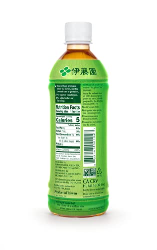 Ito En Tea Oi Ocha Green Tea, Unsweetened, 16.9 Ounce (Pack of 12)