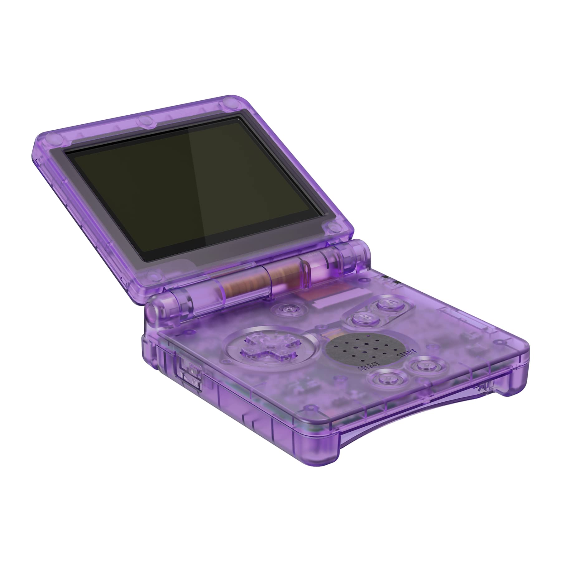 IPS Ready Upgraded eXtremeRate Clear Atomic Purple Custom Replacement Housing Shell for Gameboy Advance SP GBA SP β Compatible with Both IPS & Standard LCD β Console & Screen NOT Included