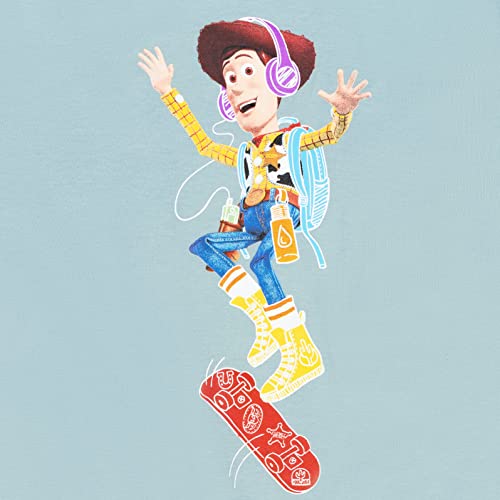 Disney Pixar Toy Story Buzz Lightyear Woody Toddler Boys 2 Pack Graphic T-Shirts Blue/Green 5T