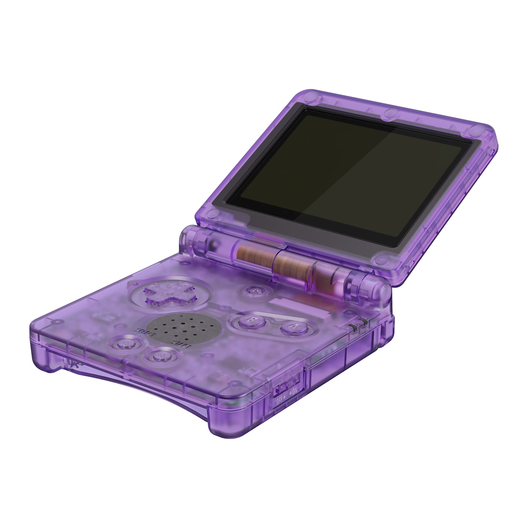 IPS Ready Upgraded eXtremeRate Clear Atomic Purple Custom Replacement Housing Shell for Gameboy Advance SP GBA SP β Compatible with Both IPS & Standard LCD β Console & Screen NOT Included