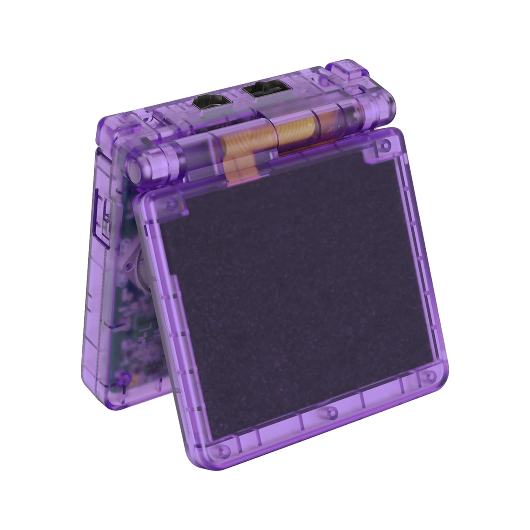 IPS Ready Upgraded eXtremeRate Clear Atomic Purple Custom Replacement Housing Shell for Gameboy Advance SP GBA SP β Compatible with Both IPS & Standard LCD β Console & Screen NOT Included