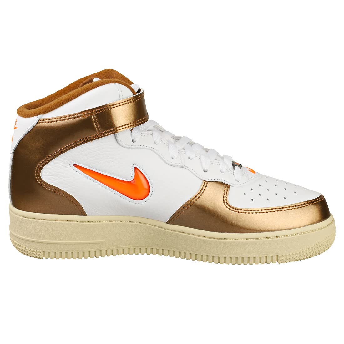 NIKE Unisex Fashion Sneakers, White Total Orange Ale Brown 100, 10.5 US Men