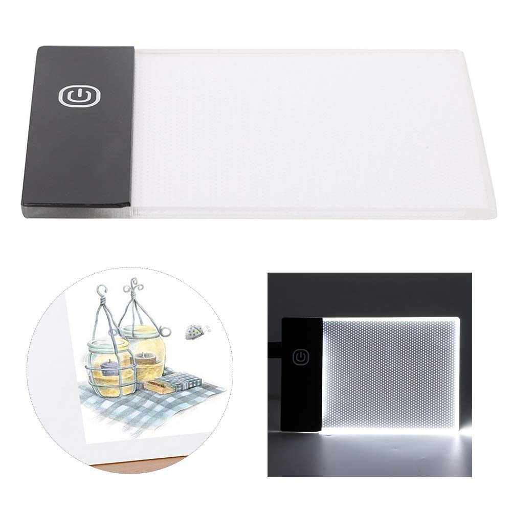 LED Light Box, Eye‑ A6 LED Light Pad Drawing LED Light Board Brightness Artcraft Tracing Flip Book Kit with Non‑Slip Backing, LED Copy Board Tablet